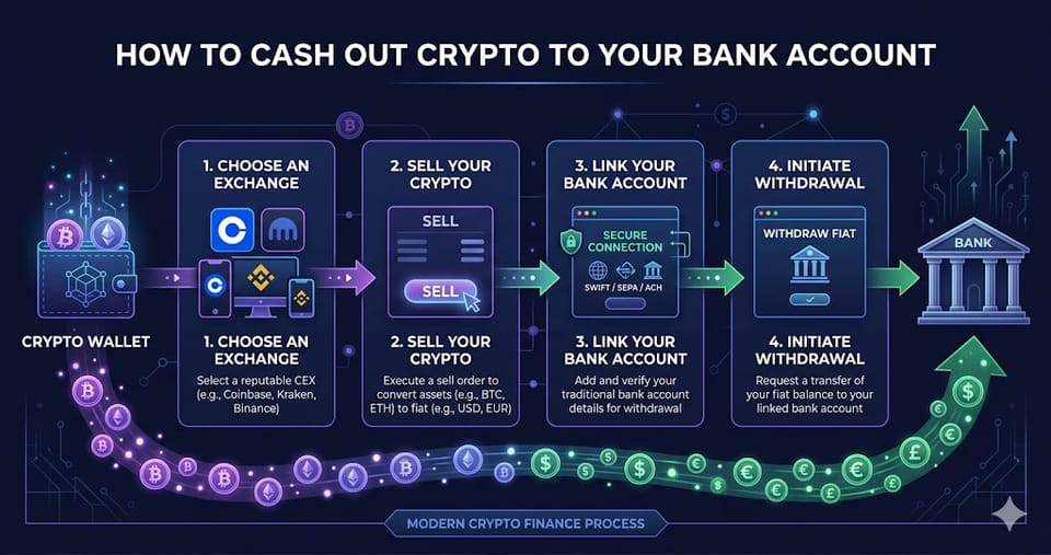 How to Cash Out Crypto to Your Bank Account | 2026 Guide